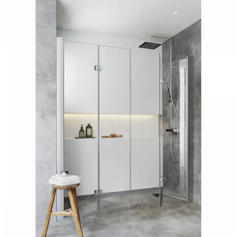 Dubbel Vikbar Duschdörr Nisch Igloo Pro Vik