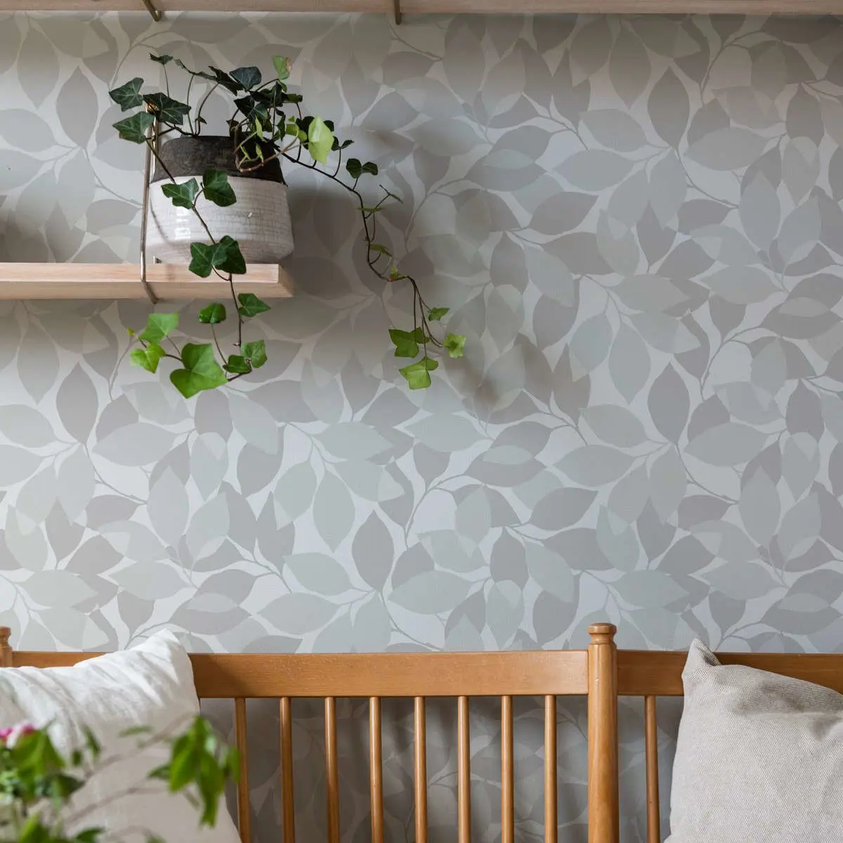 Tapet Blommor&blad Augusti